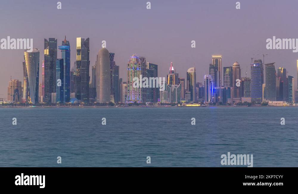 Doha corniche skyline middle east Stock Videos & Footage - HD and 4K ...