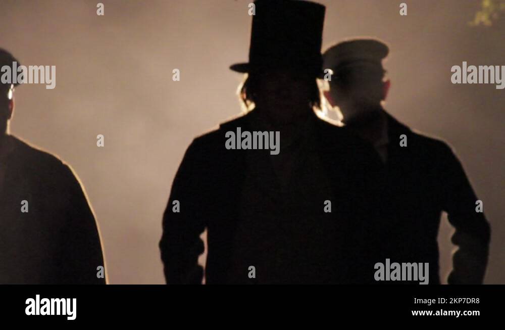 19th Century City Gang - 1800s Portrayal of Thugs at Night, "Gangs of ...