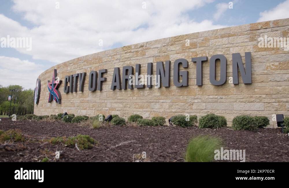 Arlington, Texas - March 30, 2022: City of Arlington sign and logo ...