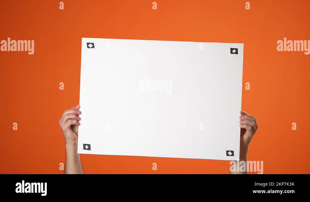 Hold blank sign Stock Videos & Footage - HD and 4K Video Clips - Alamy
