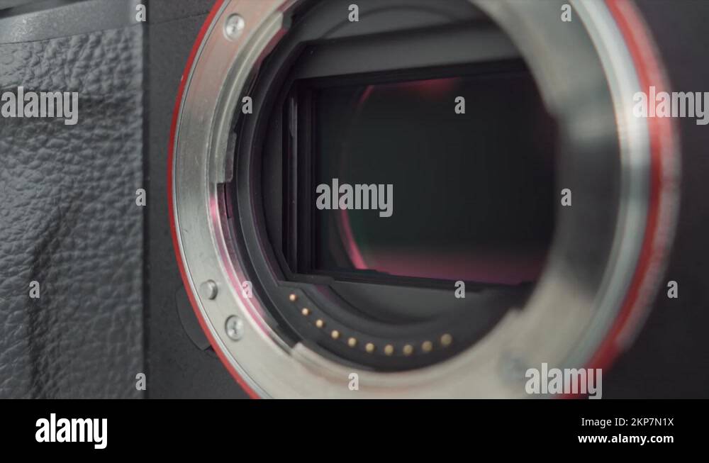 Shutter operation on a full frame camera. Single shooting mode. Extreme ...