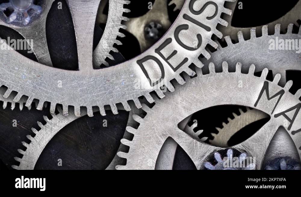 Tooth wheels with Decision Making Concept Stock Video Footage - Alamy