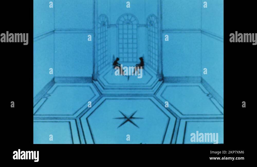 1980s: king and queen in great hall. Horses sleep in stable. Cursed ...