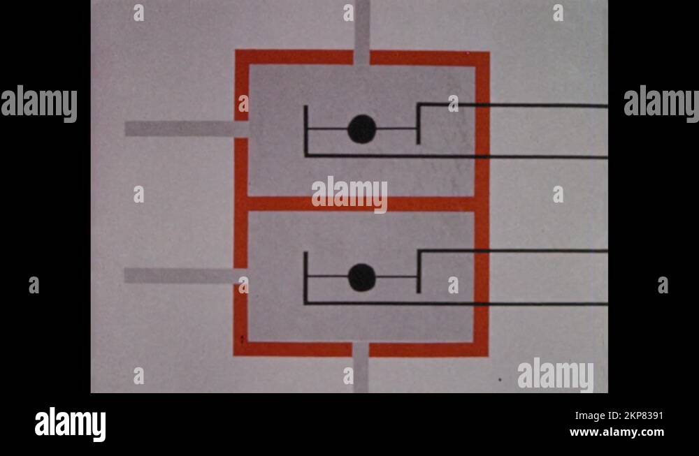 1960s: Diagram of interior of detector with dots of semiconductor ...
