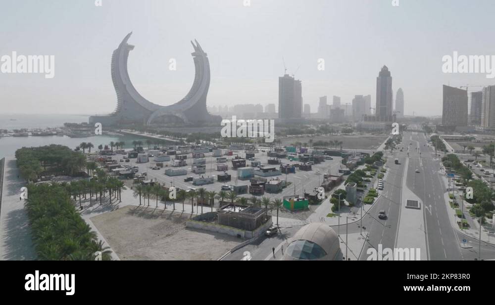 Katara towers doha Stock Videos & Footage - HD and 4K Video Clips - Alamy