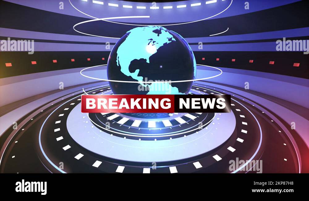 breaking news Studio Background, 3d animation Stock Video Footage - Alamy