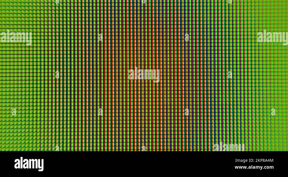 Change the color of orange, blue and green on the monitor pixel squares ...