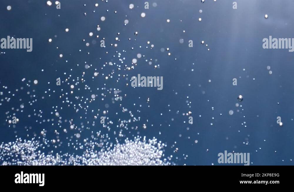 bubble underwater ocean scenery of bubbles for backround textures Stock ...