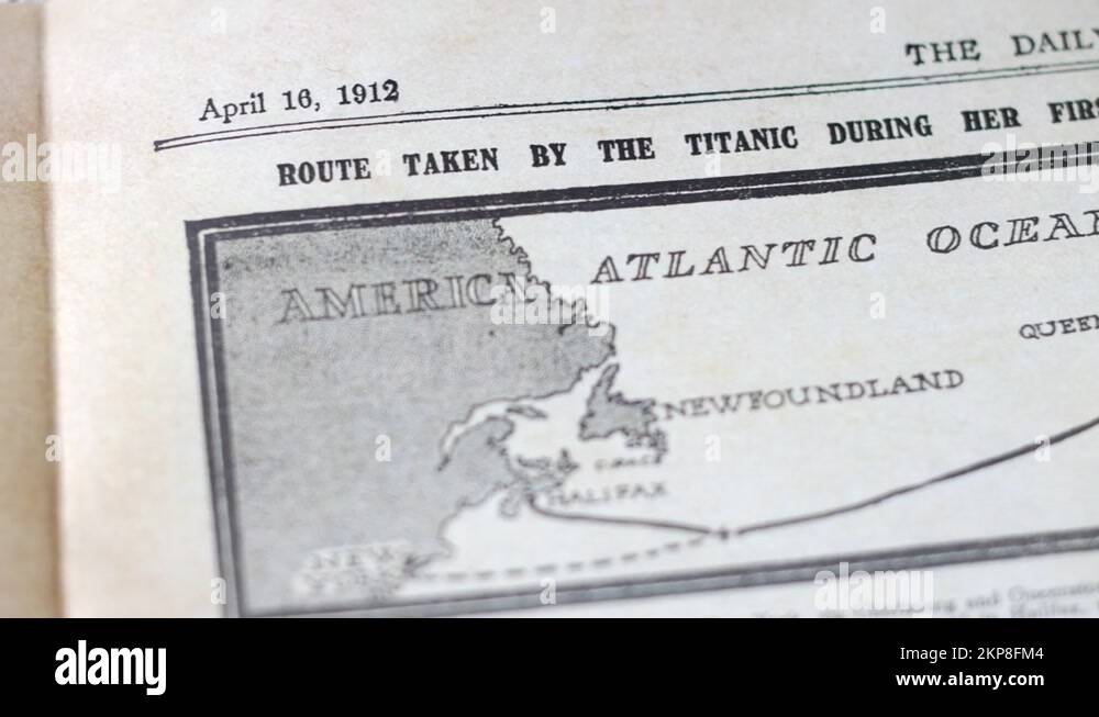 Titanic route map Stock Videos & Footage - HD and 4K Video Clips - Alamy