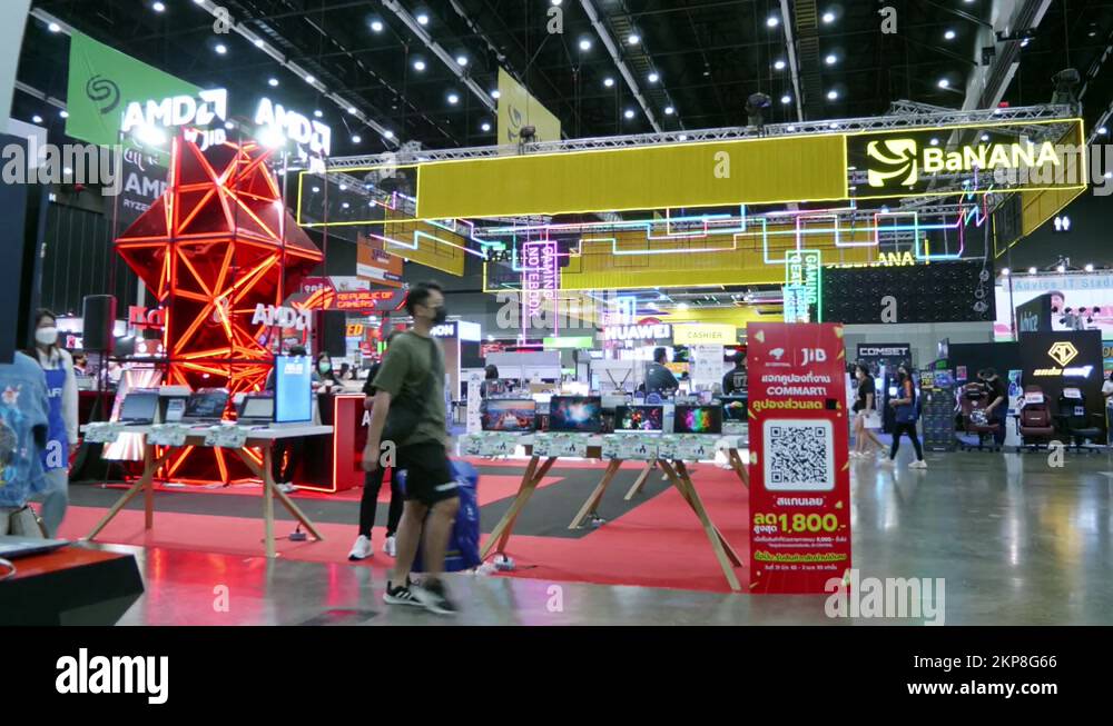 AMD showing technology in Commart Thailand 2022 computer event at Bitec ...