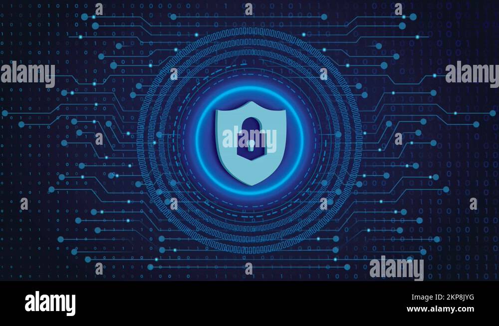 Cyber Security Shield, Antivirus, Protection Business Concept Animated ...