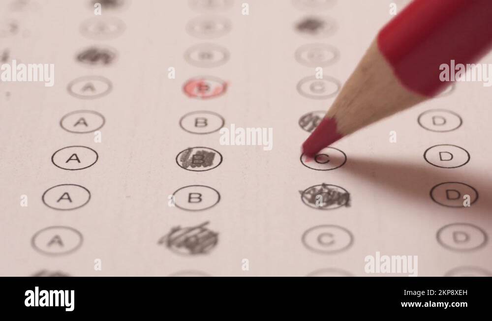 Exam test marks red Stock Videos & Footage - HD and 4K Video Clips - Alamy