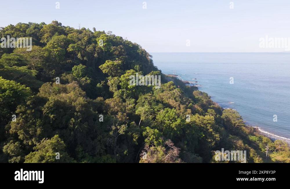 Stunning jungle coastline near Jaco on the Central Pacific Coast of ...