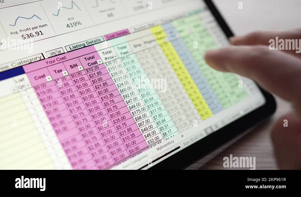 Electronic spreadsheet Stock Videos & Footage - HD and 4K Video Clips ...