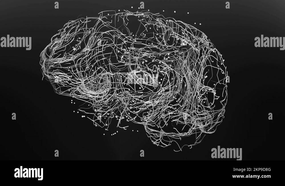 Brain pathways, animation Stock Video Footage - Alamy