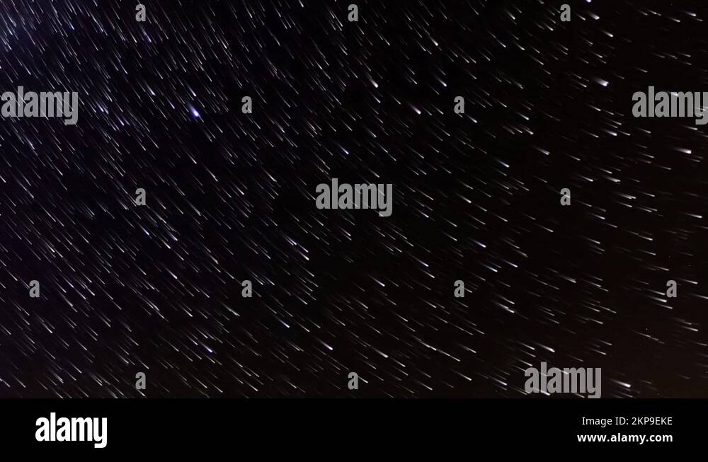 Star trails in the night sky, time-lapse footage Stock Video Footage ...