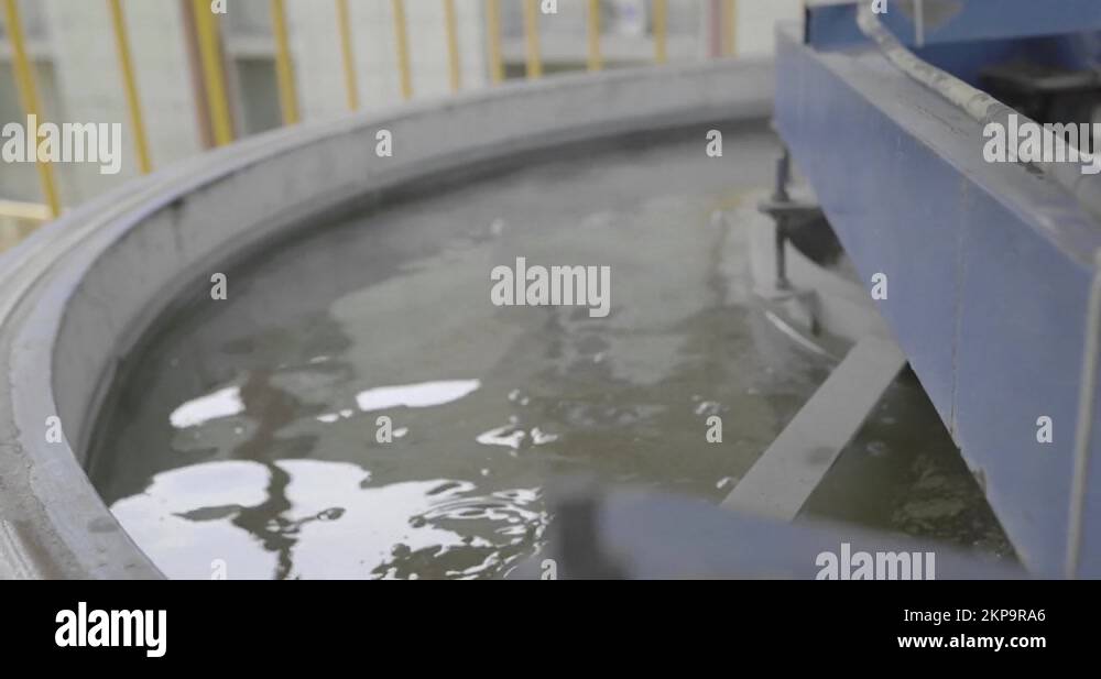 Waste Water Being Processed For Reuse At A Recycling Reclamation Plant ...