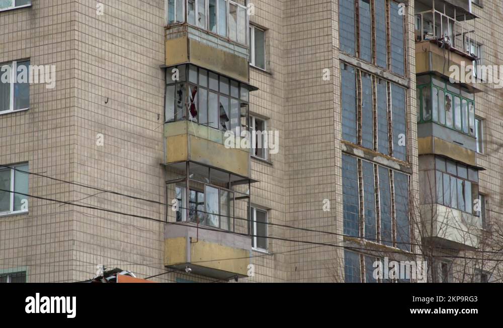 Ukraine.Bucha. War in Ukraine. Residential building bombed by Russian ...