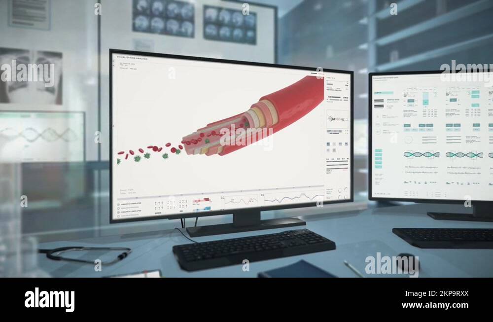 Modern Medical Examination Scanner System For Covid Diagnosis Checks ...