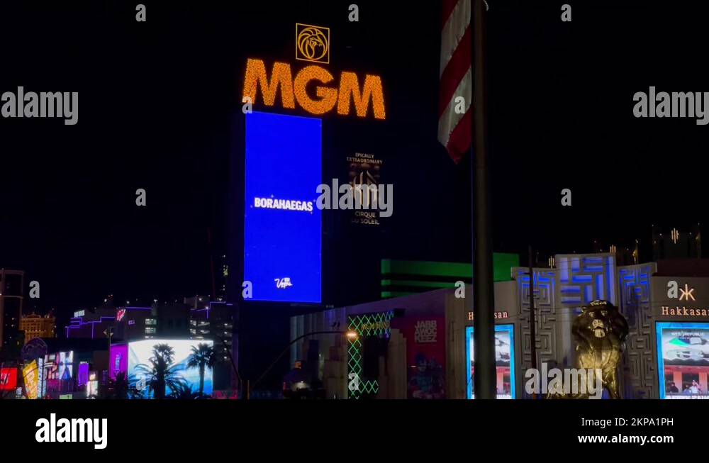 Korean pop group "BTS" takes center stage on the Las Vegas strip during ...