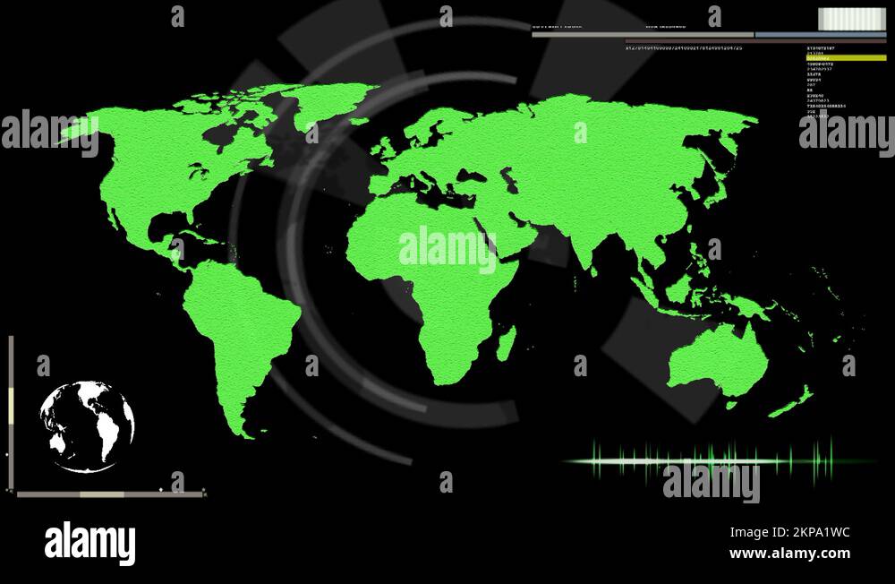 Earth Map with animation background Stock Video Footage - Alamy