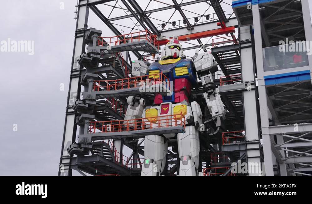 Giant gundam robot statue Stock Videos & Footage - HD and 4K Video ...