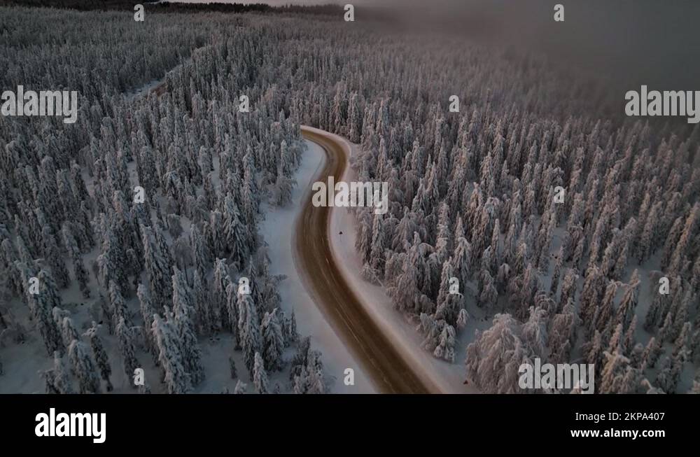 Winding winter road Stock Videos & Footage - HD and 4K Video Clips - Alamy