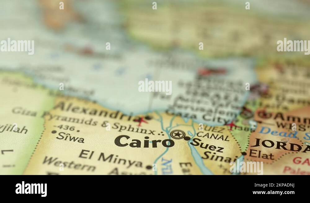 Cairo pinned on map Stock Videos & Footage - HD and 4K Video Clips - Alamy