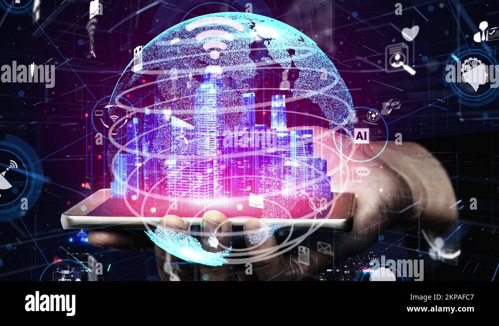 5G Communication Technology of Internet Network conceptual Stock Video ...