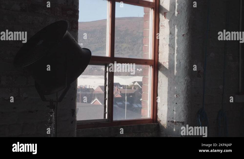 Sunlight Passing Through Glass Window With Wooden Frame. - static Stock ...