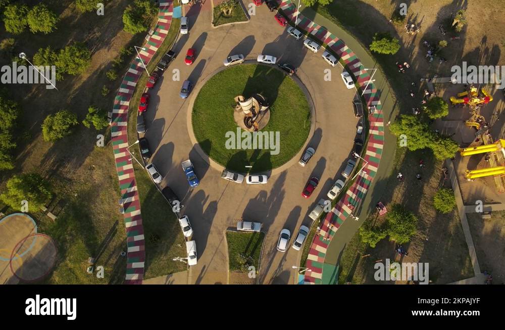 Aerial view roundabout close Stock Videos & Footage - HD and 4K Video ...