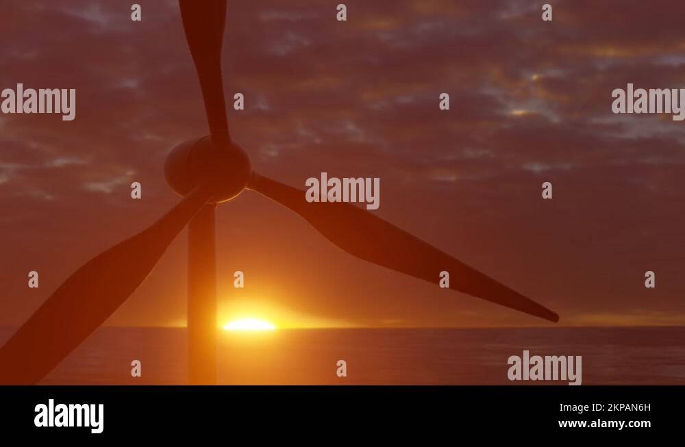 Windturbine ocean sun Stock Videos & Footage - HD and 4K Video Clips ...