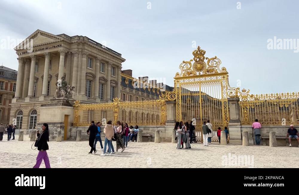 Paris gold gate versailles palace Stock Videos & Footage - HD and 4K ...