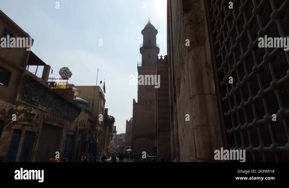 People strolling the charming streets of Islamic Cairo, Cairo, Egypt ...