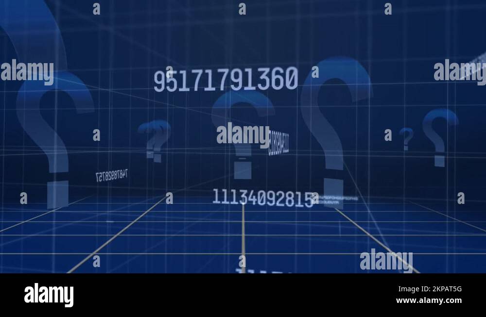 Animation data processing question marks Stock Videos & Footage - HD and 4K Video Clips - Alamy