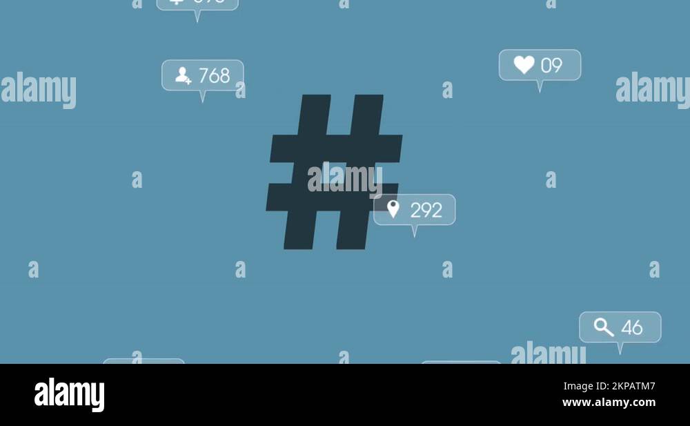 Hashtag vector Stock Videos & Footage - HD and 4K Video Clips - Alamy