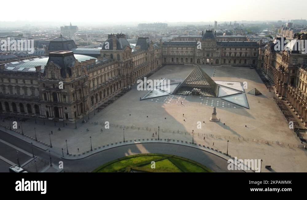 Louvre palace aerial view Stock Videos & Footage - HD and 4K Video ...