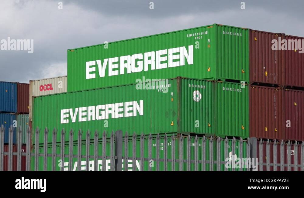 Evergreen shipping container Stock Videos & Footage - HD and 4K Video ...