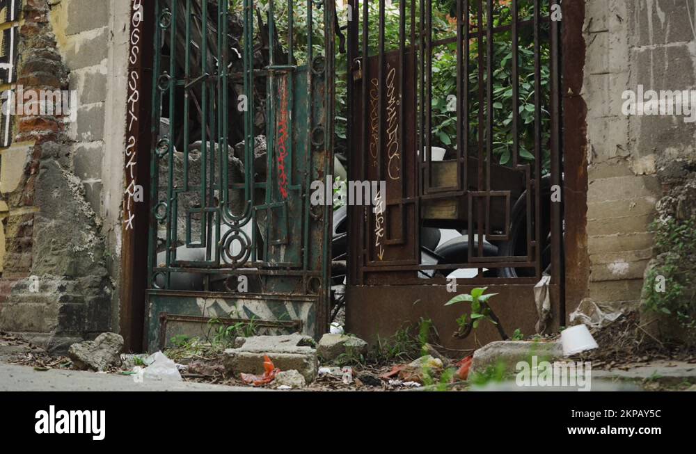 Derelict building gate Stock Videos & Footage - HD and 4K Video Clips ...