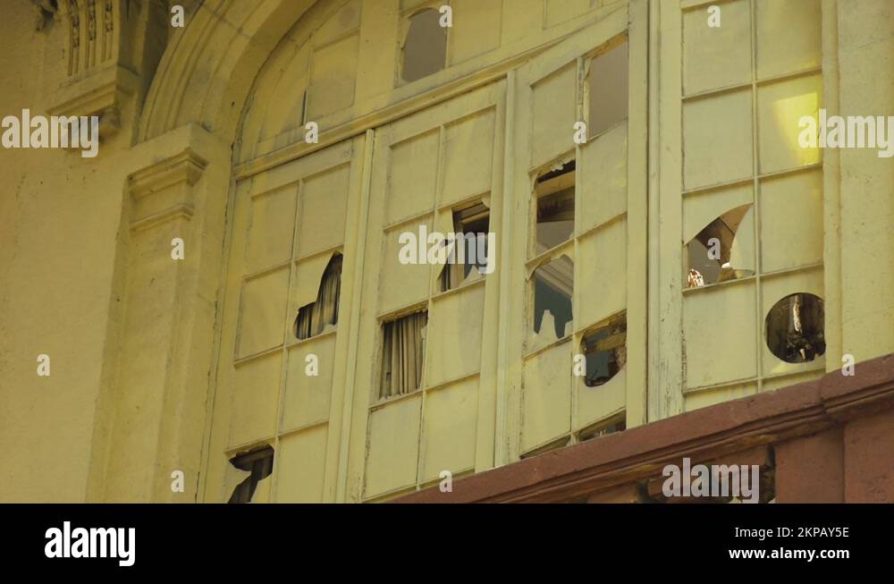 Smashed windows old building Stock Videos & Footage - HD and 4K Video ...