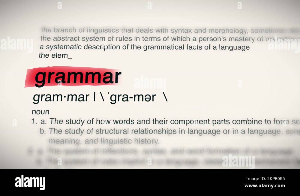Word grammar Stock Videos & Footage - HD and 4K Video Clips - Alamy
