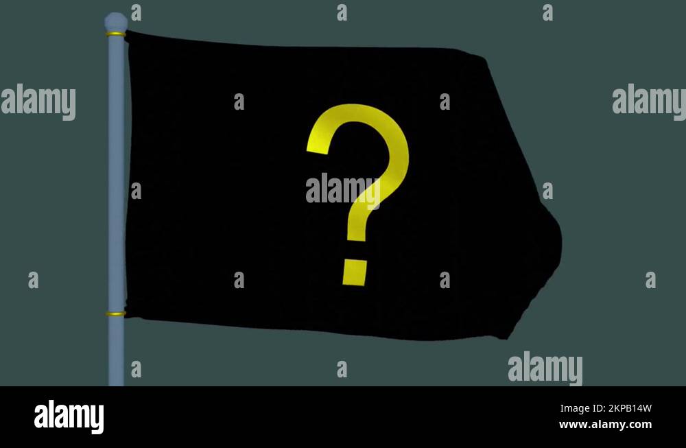 question mark flag animation Stock Video Footage - Alamy