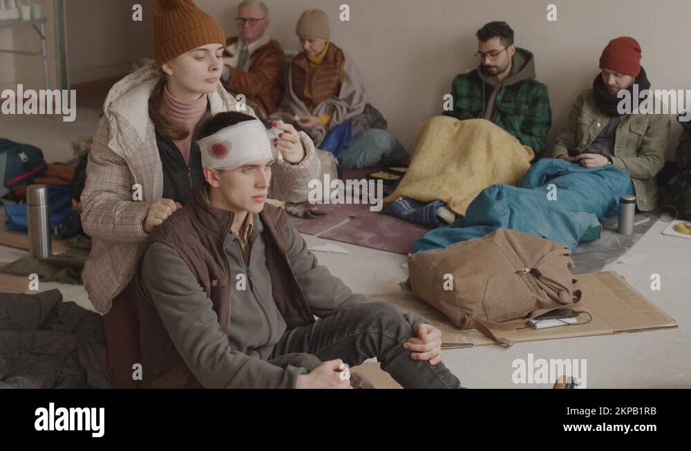 Homeless people first aid Stock Videos & Footage - HD and 4K Video ...
