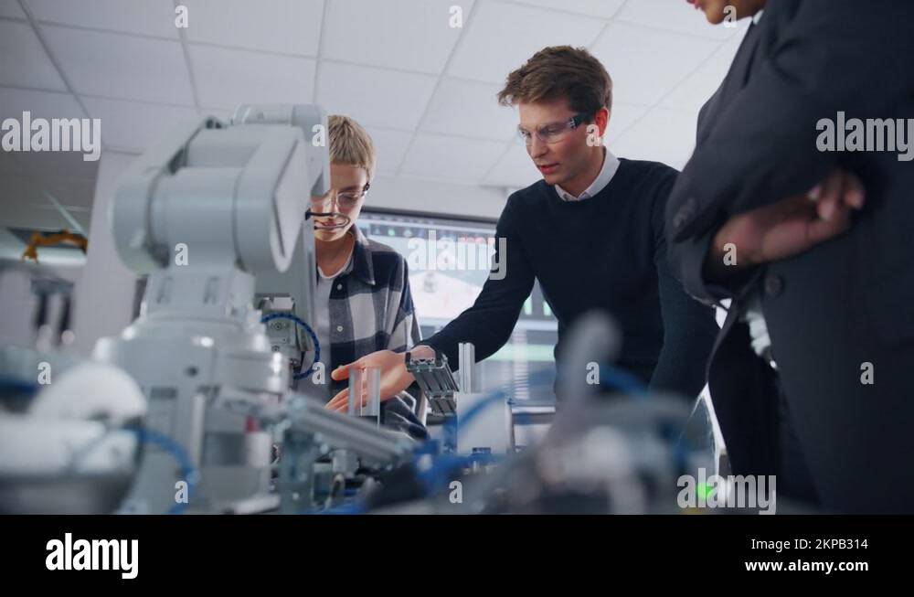 Students Explaining Ideas To Classmate And Teacher Stock Video Footage ...