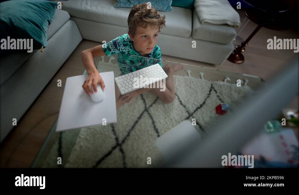 Boy looking computer screen Stock Videos & Footage - HD and 4K Video ...