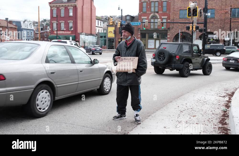 Homeless man with car sign Stock Videos & Footage - HD and 4K Video ...
