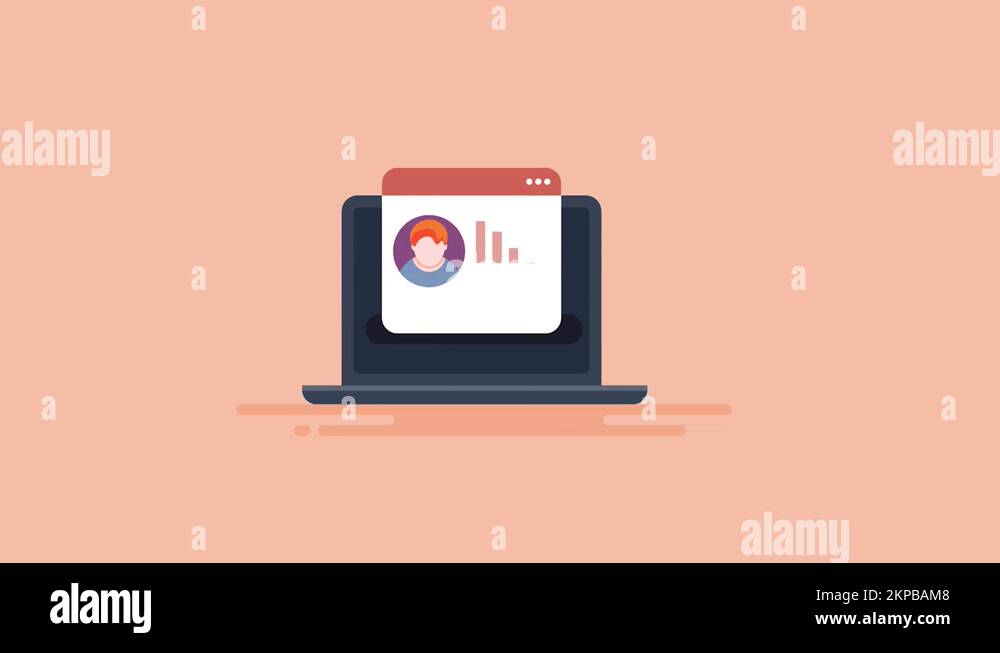 Customer Profile analysis, user data rating animation concept Stock ...