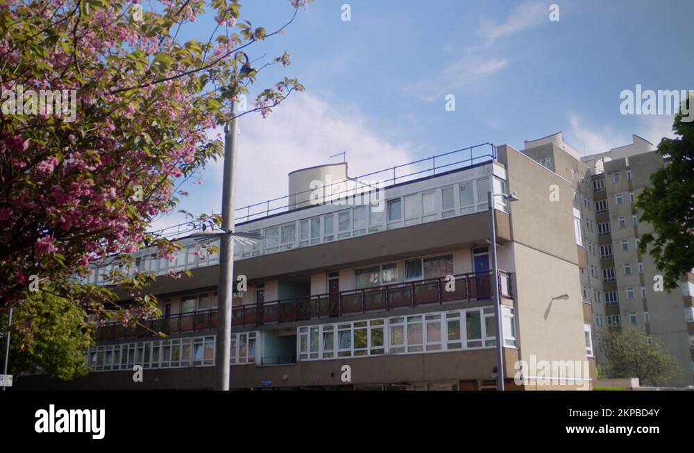 High rise apartment building in south london Stock Videos & Footage ...