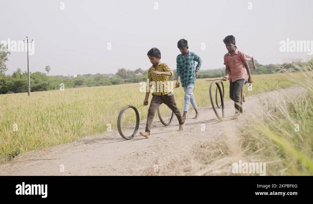 Rural indian village kids playing Stock Videos & Footage - HD and 4K ...
