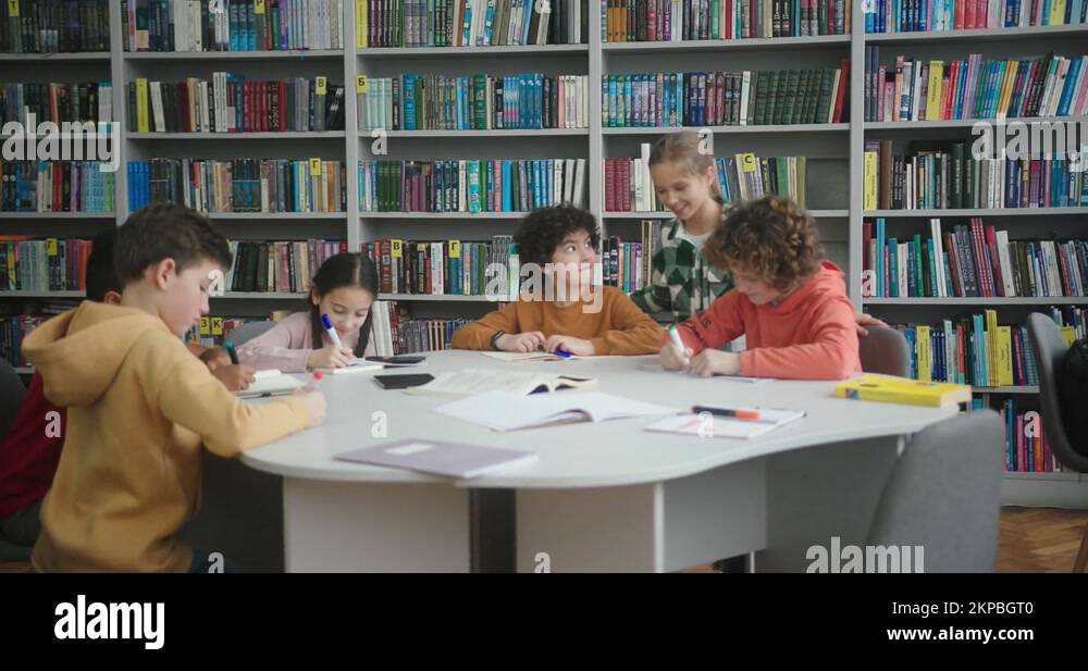 School library children bookshelves Stock Videos & Footage - HD and 4K ...